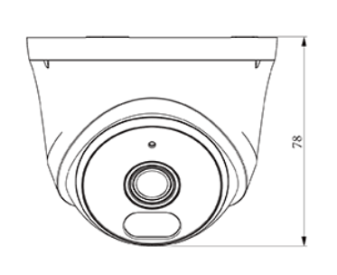 TIANDY TC-C320N CAMARA TORRE IP 2MP COLO